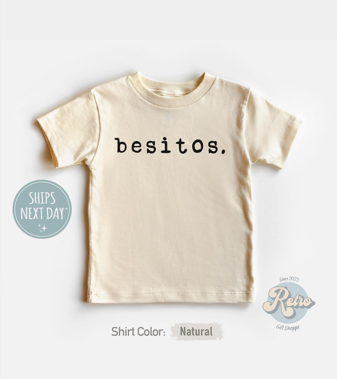 Besitos Tshirt Best Friend Toddler Tee Retro Natural Toddler Tshirt ...