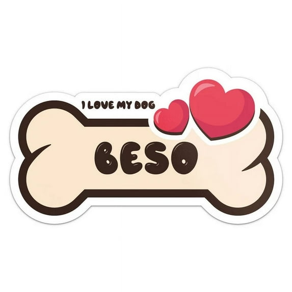 Beso Dog Sticker Phone Decal Water Bottle Stickers Car Decals, Laptop ...