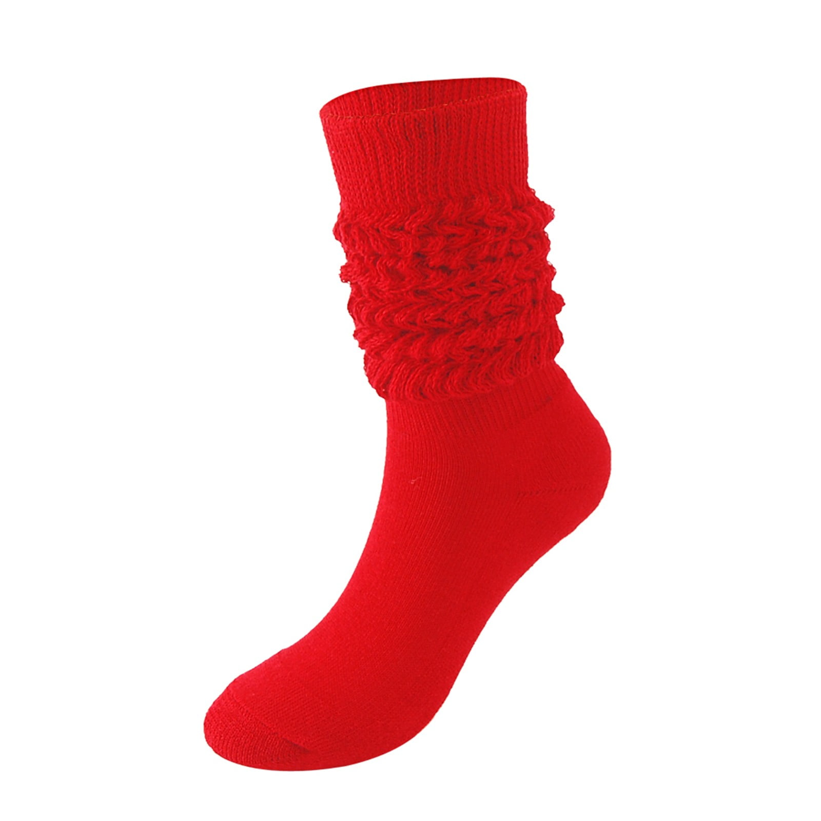 Besolor 3 Pairs Women's Scrunch Socks Warm Frilly Knit Crew Socks Soft ...
