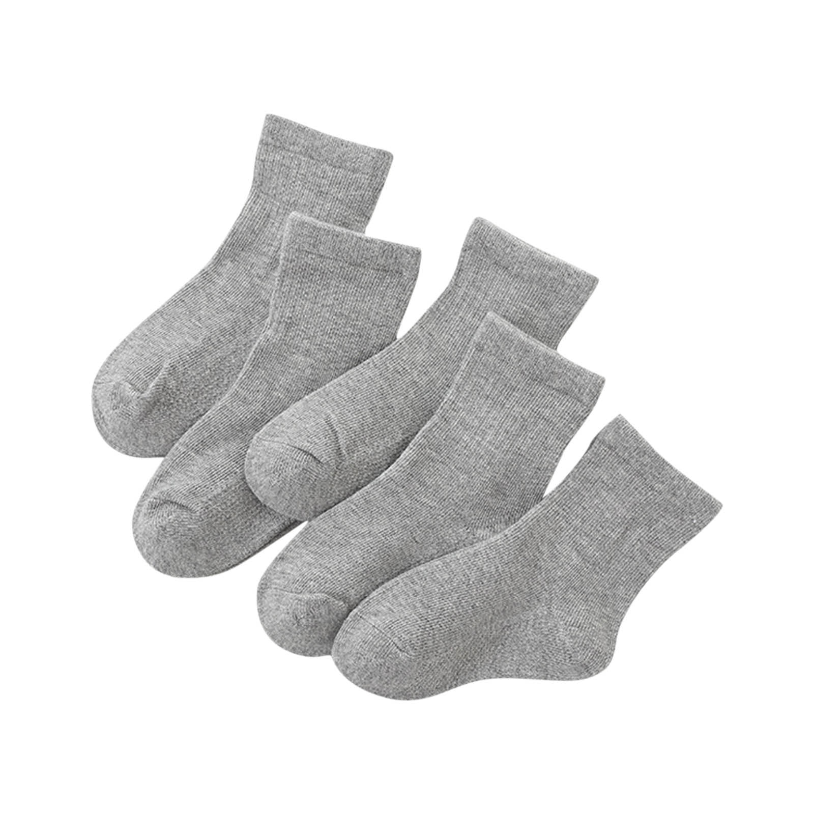 Besolor 5 Pairs Toddler Kids Sport Socks Ankle Socks Breathable Cotton ...