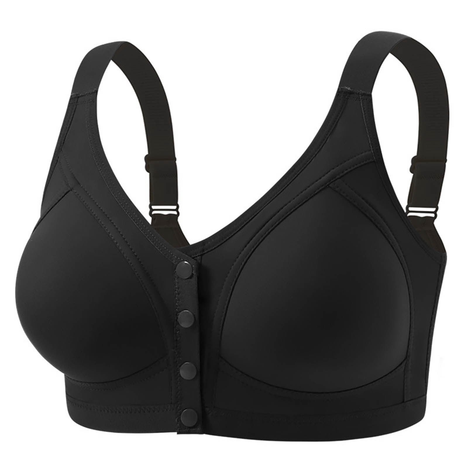 Besolor Front Closure Bras for Women No Underwire High Support Full ...