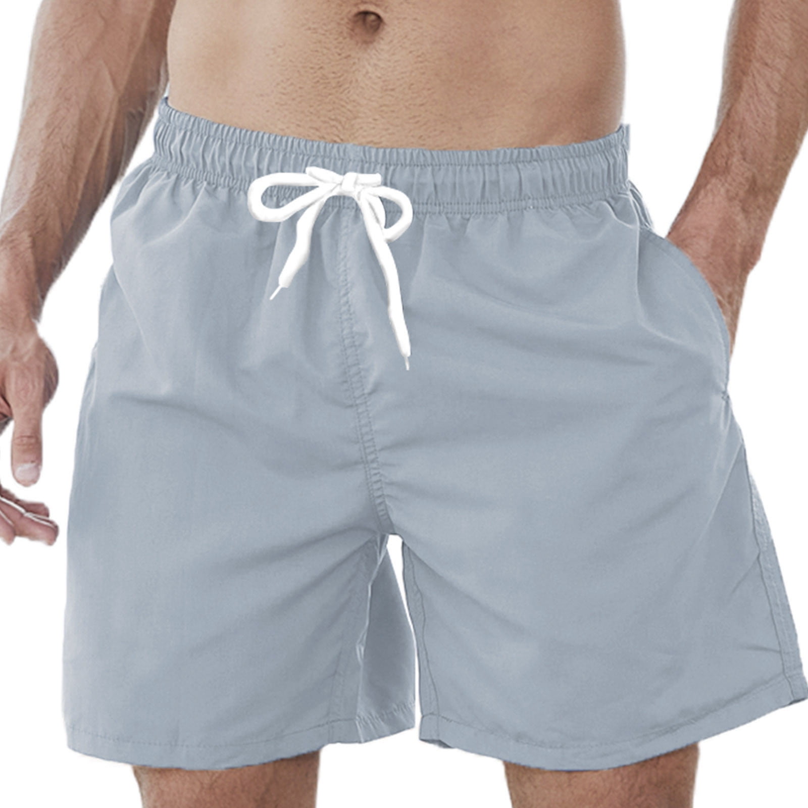 Besolor Men's Summer Swim Trunks Drawstring Quick Dry Mesh Lining ...