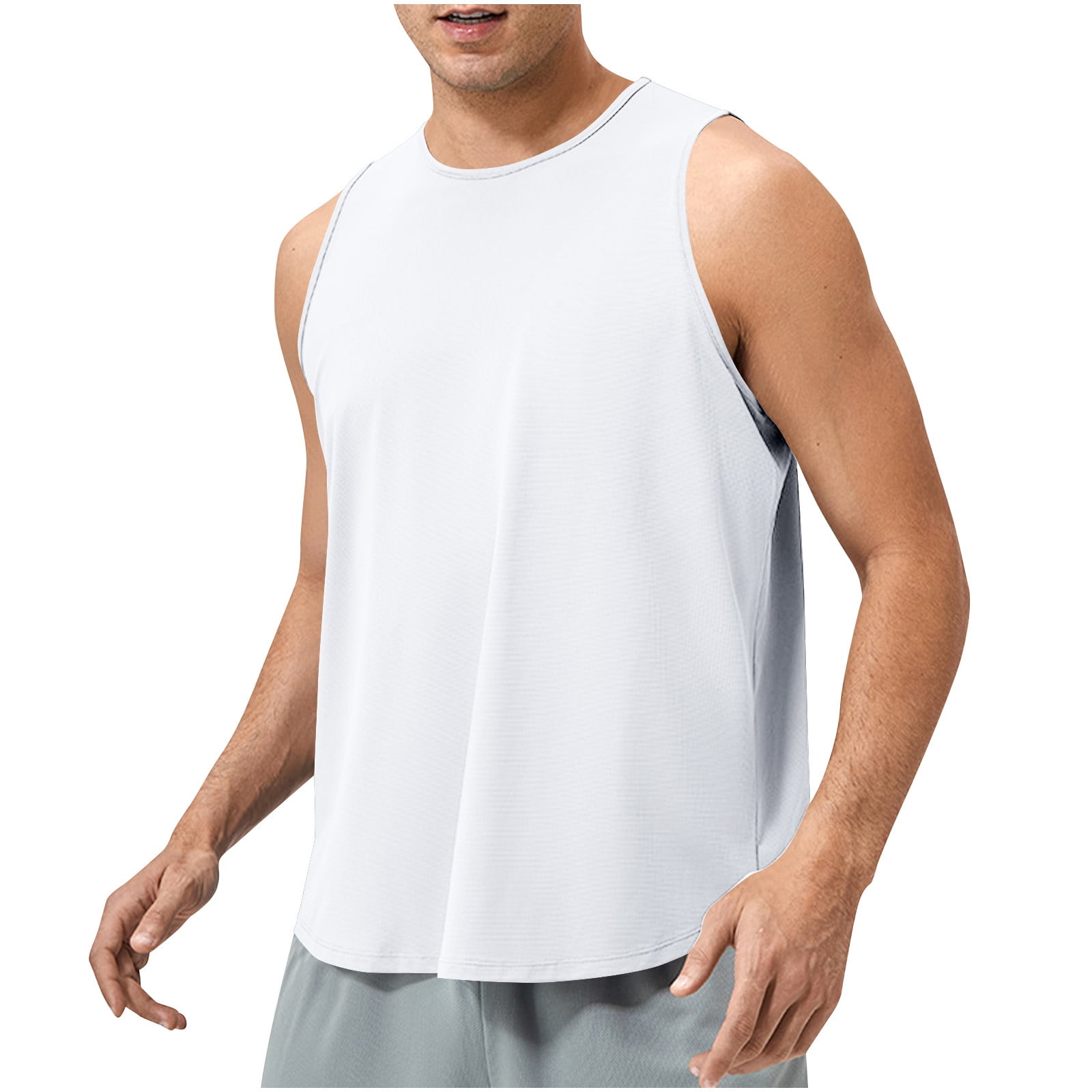 Besolor Mens Athletic Tank Tops Sleeveless Casual Quick Dry Breathable ...