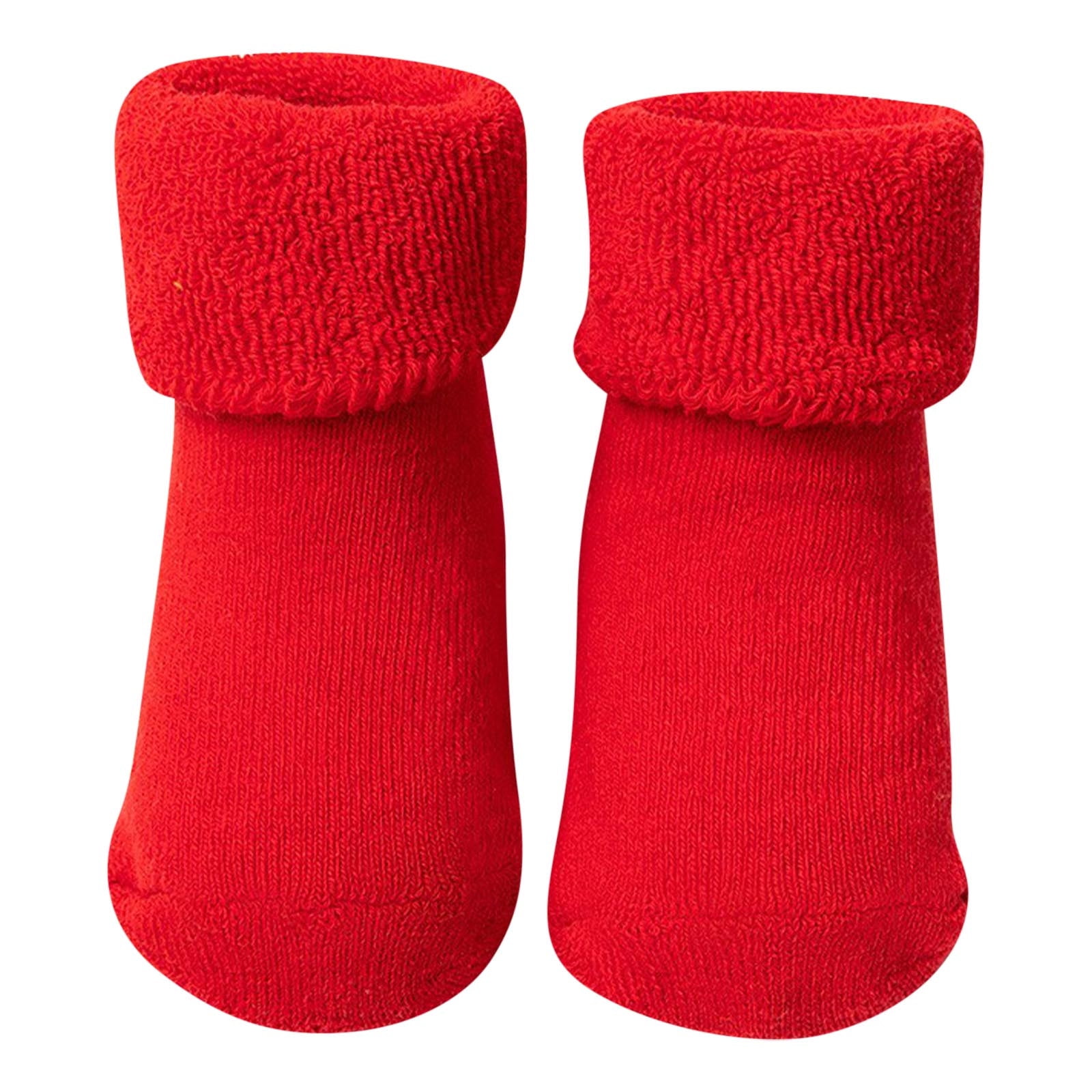 Besolor Newborn Baby Non-slip Warm Christmas Socks Infant Boys Girls ...