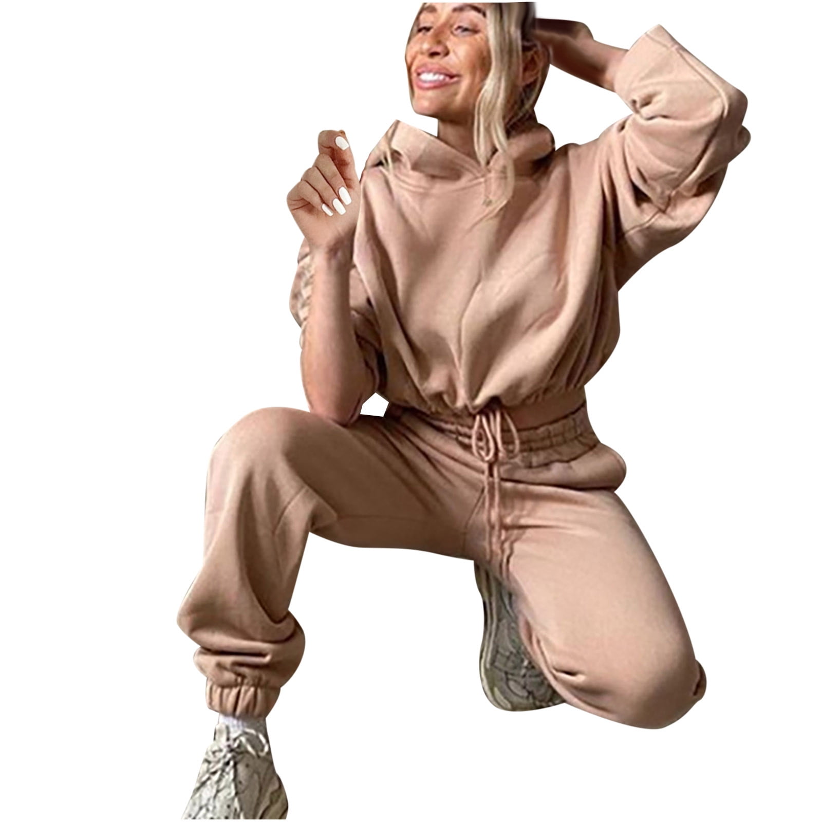 Besolor Sweatsuits for Women Set 2 Piece Tracksuits Outfits Soft Fleec ...