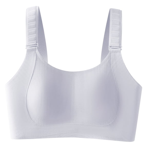Besolor Women Bras No Steel Ring Full Coverage Supportive Seamless Soft ...