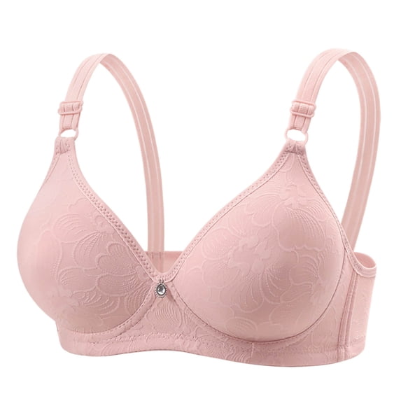 Besolor Women Bras Without Steel Ring Gathering Breathable Comfy Deep V ...