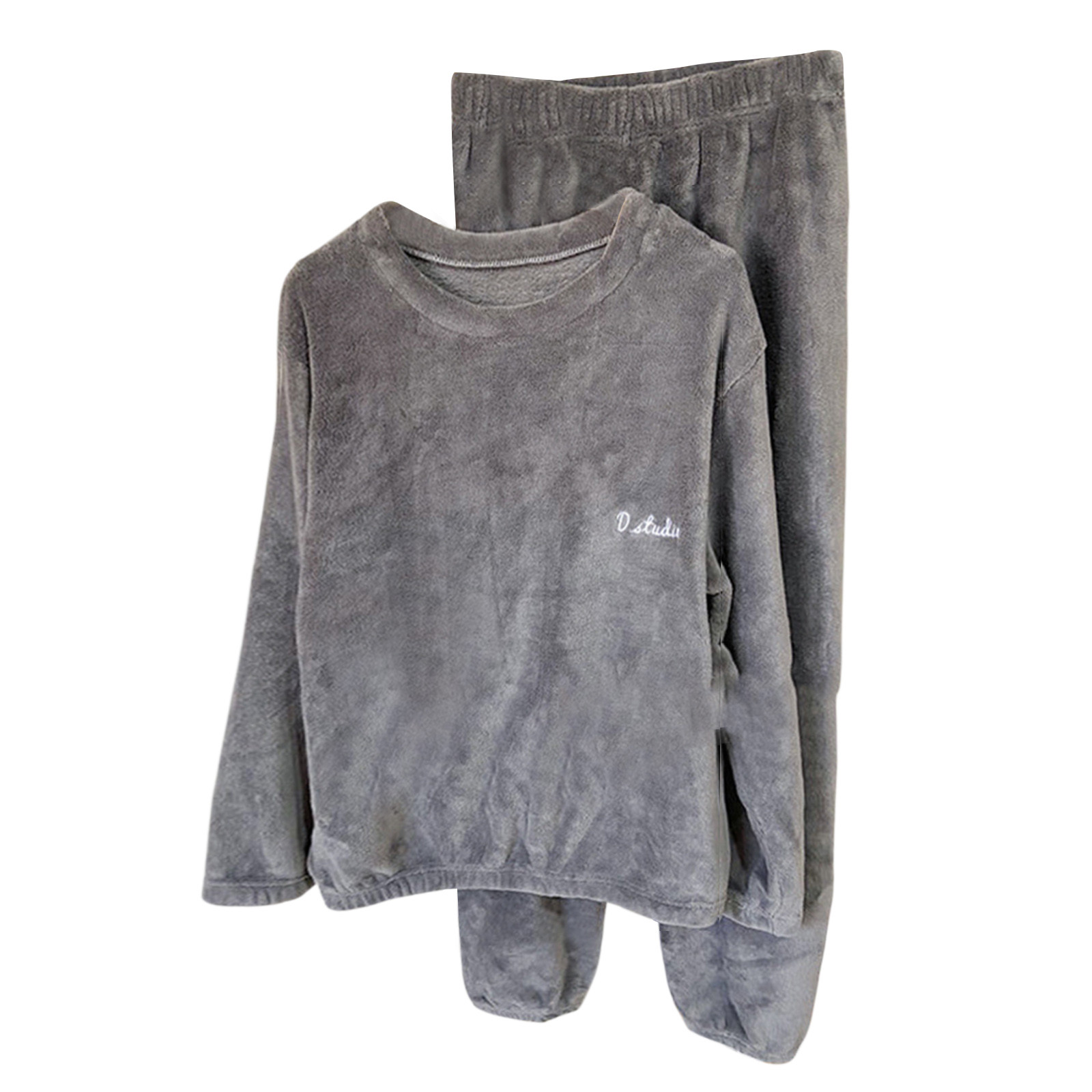 Besolor Women's Fleece Pajama Sets 2 Piece Pjs Soft Cozy Fleece Oversized Pullover Pants Sets ...