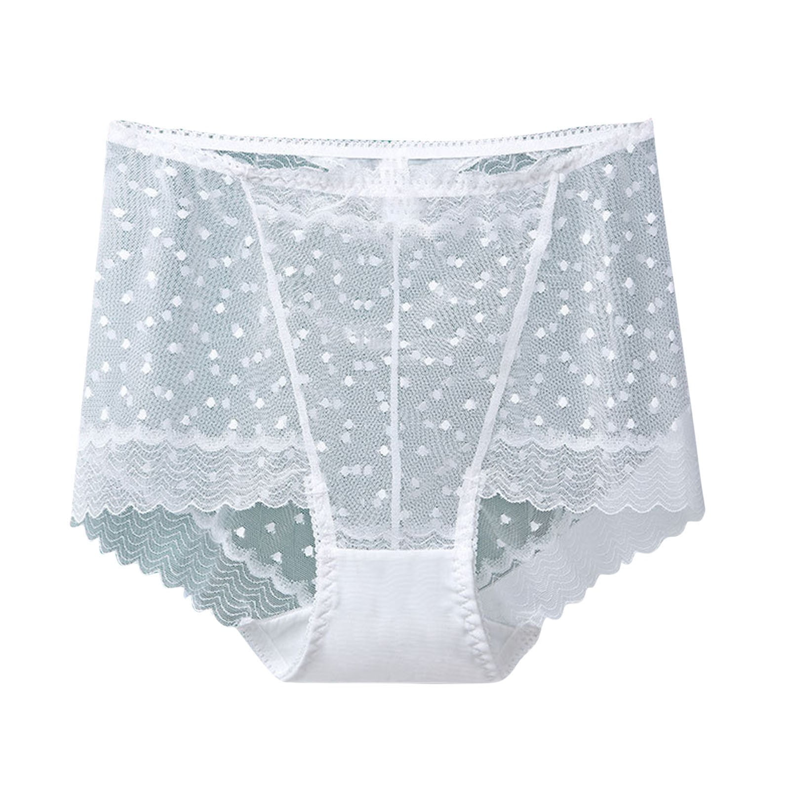 Besolor Women's High Waisted Lace Underwear Seamless Stretch Butt ...