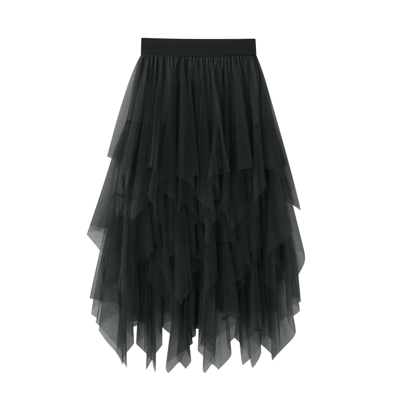 Besolor Women's Tulle Skirt Formal Elastic High Wiasted Mesh ...
