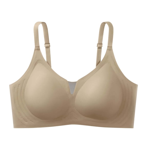 Besolor Womens Bras No Steel Ring Push up Full Coverage High Support ...