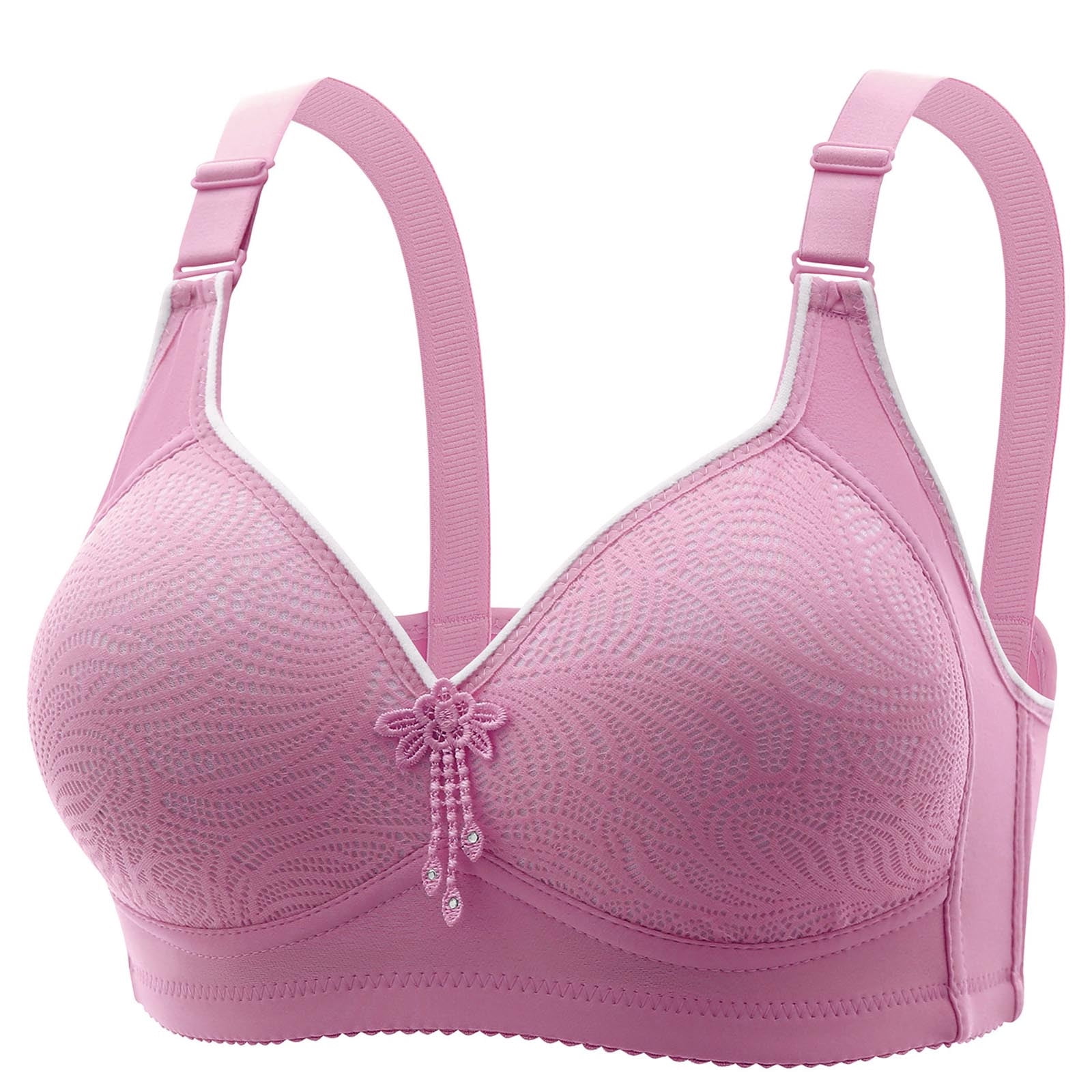 Besolor Womens Bras No Underwire Full Coverage Gathering High Support ...