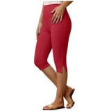 Besolor Yoga Capris for Women Elastic High Waisted Stretch Slim Fitting ...
