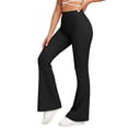 Besolor Yoga Pants for Women Elastic High Waisted Stretch Slim Comfy ...