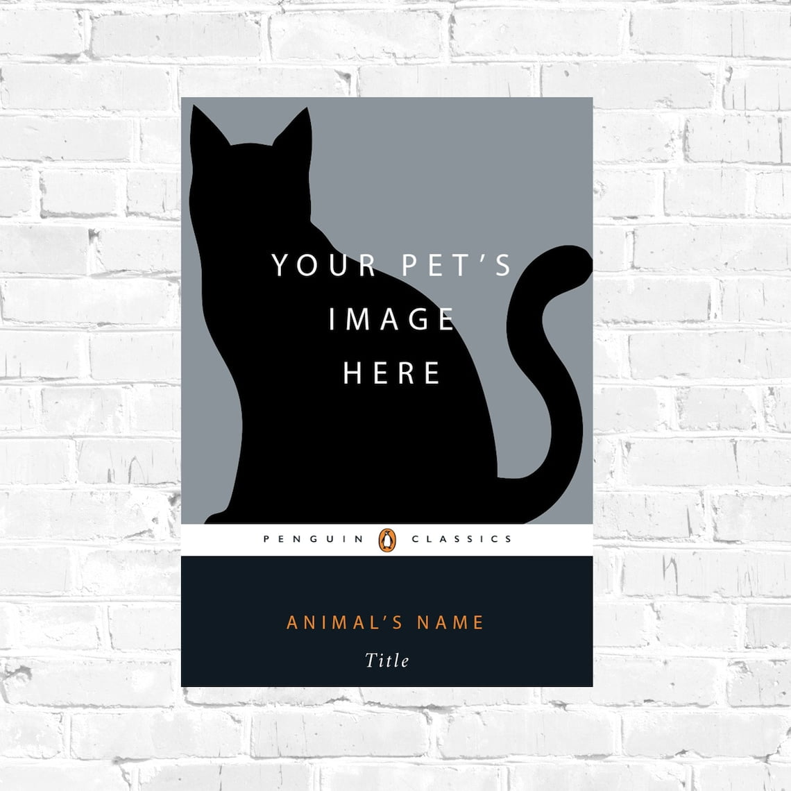 Bespoke Pet Penguin Classic Book Cover, Send Me Your Photo For A Mock ...
