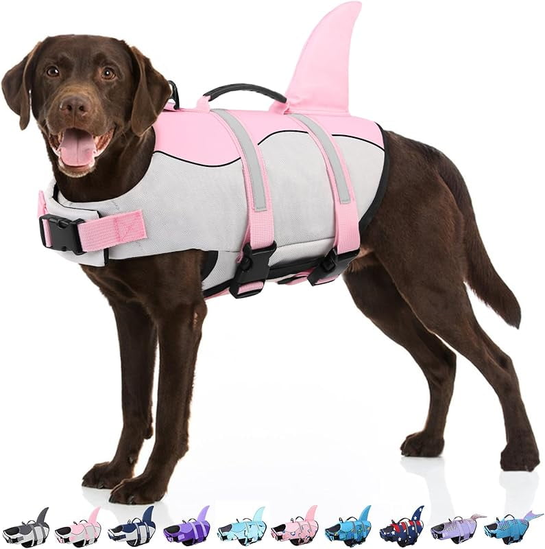 Bess Bridal Dog Life Jacket - Shark Life Vest for Swimming Boating ...