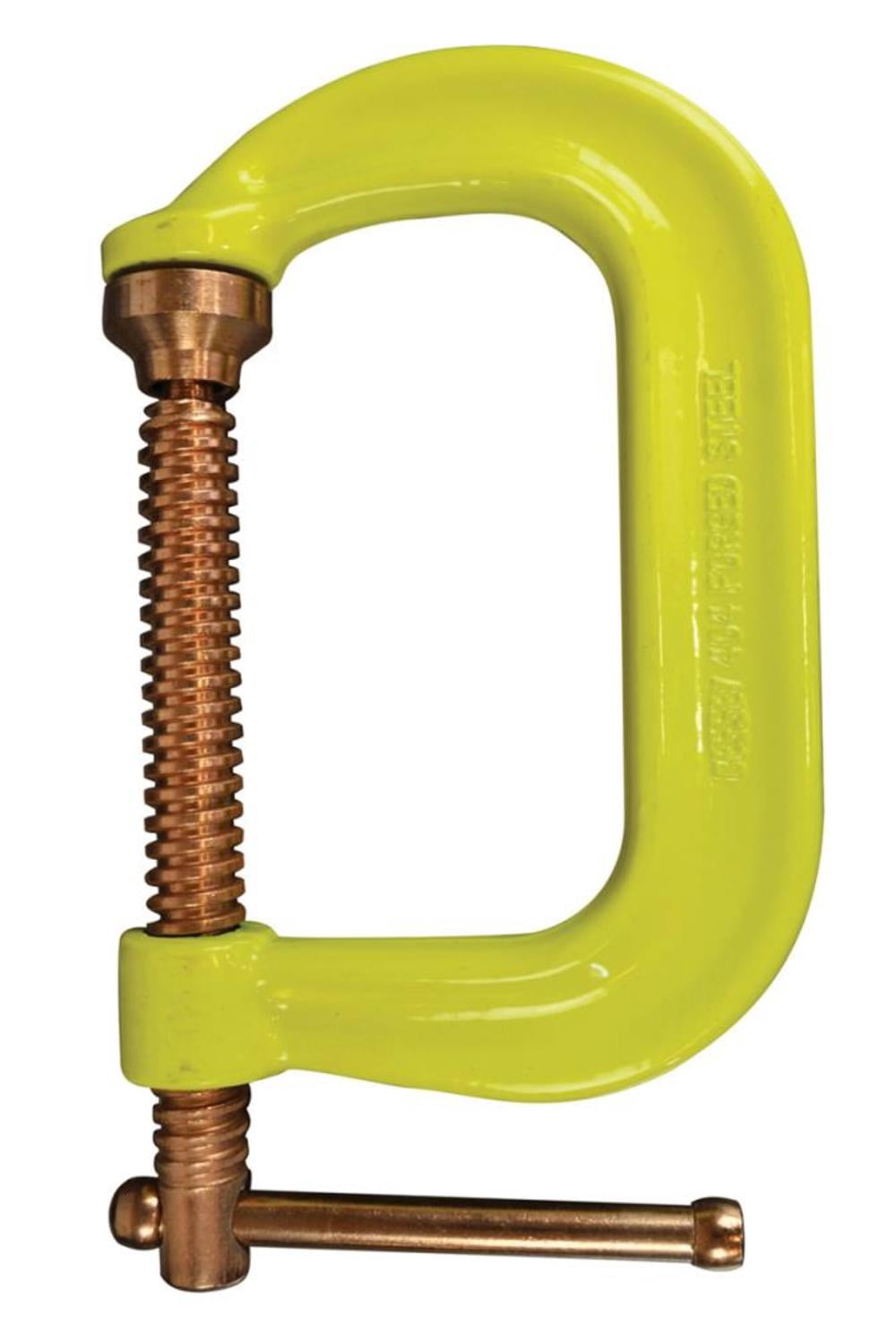 Bessey 013-CDF402CHV Drop Forged C Clamp, Hi-Vis Yellow - 2 in ...