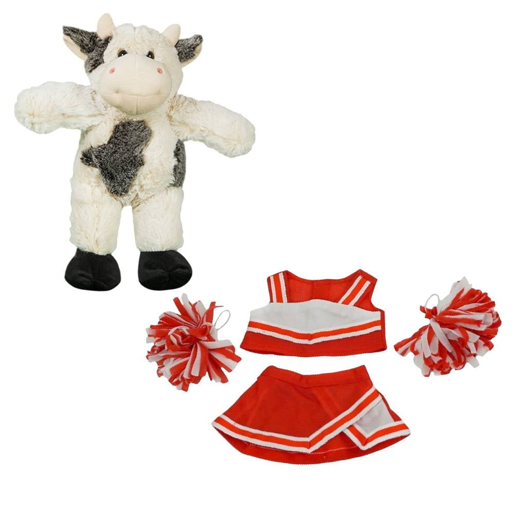 Bessie Mae MOO-cho the Cow Stuffed Toy in Red & White Cheerleader ...