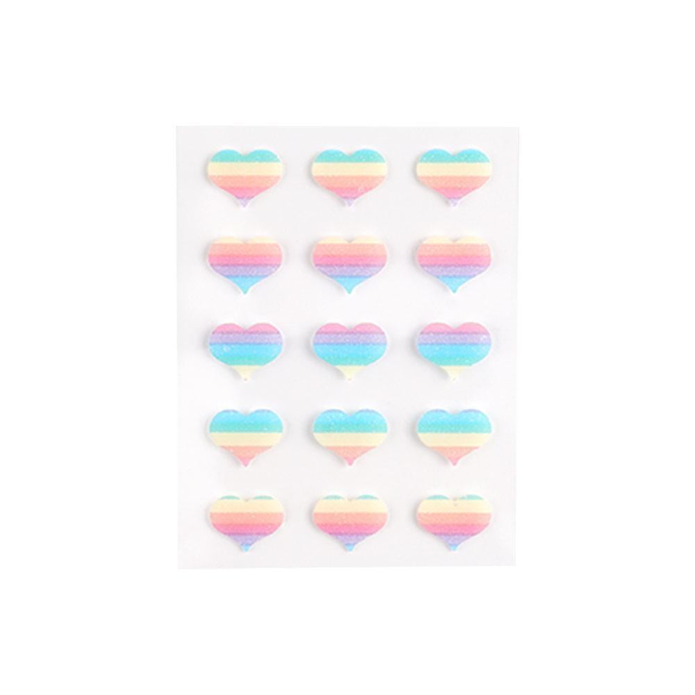 Best-15 pieces rainbow style same size (A) $ Colorful Acne Patch Love ...