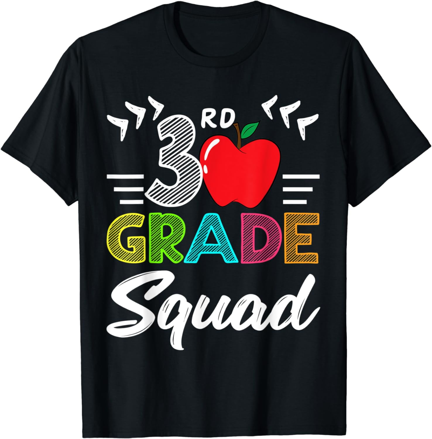 Best 3rd Grade Squad Team Back To School Graduation Teacher T-Shirt ...
