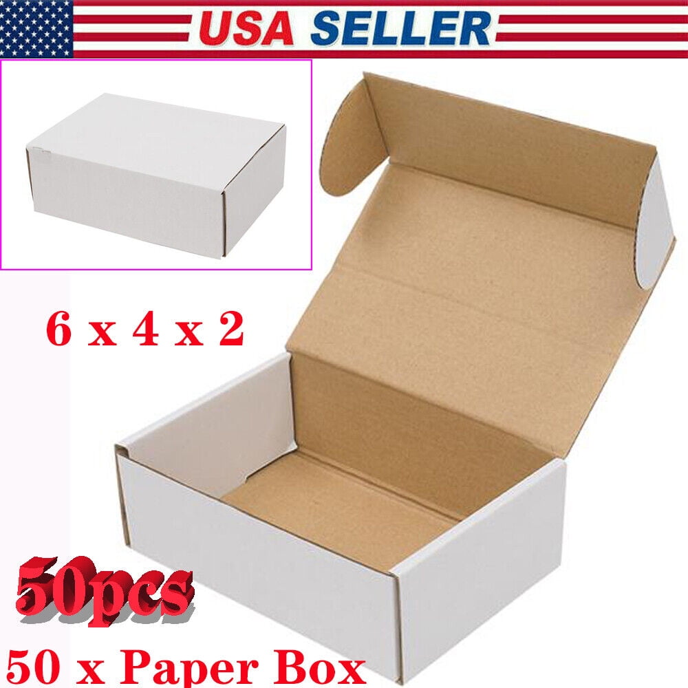 Best 50 Pack 6x4x2" Shipping Boxes Corrugated Boxes, Small Recycled ...