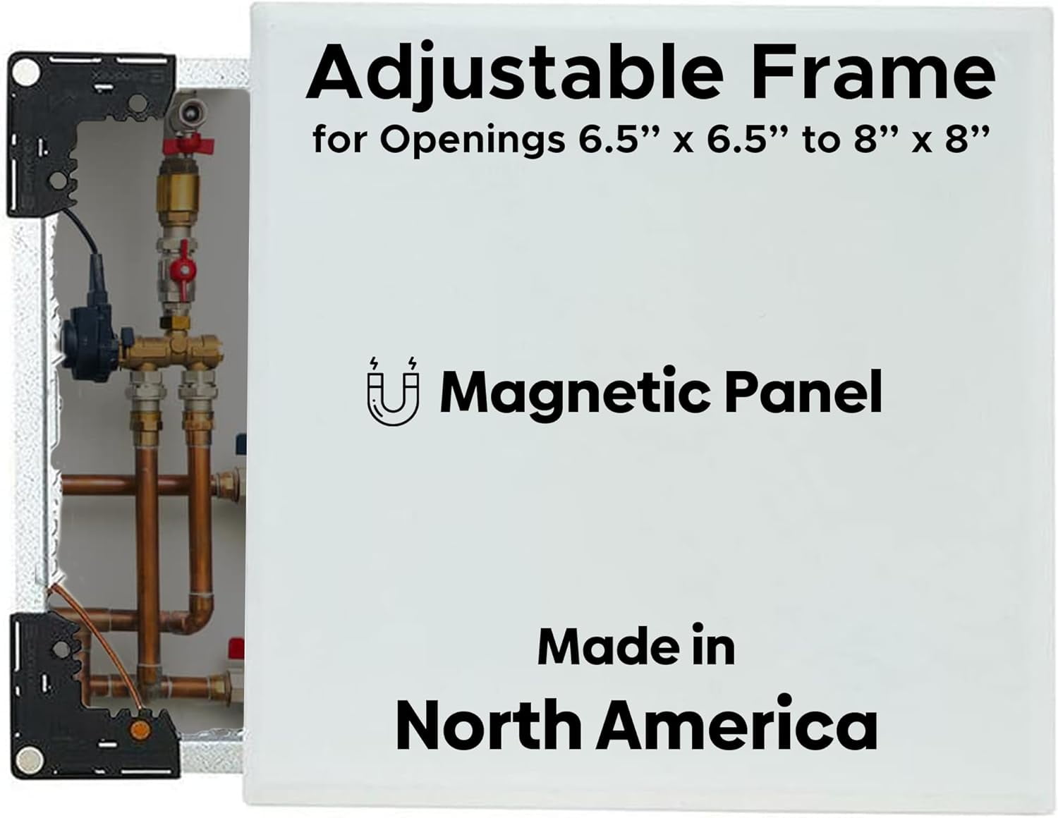 Best 6.5” x 8” Magnetic Wall Access Panel with Adjustable Frame ...