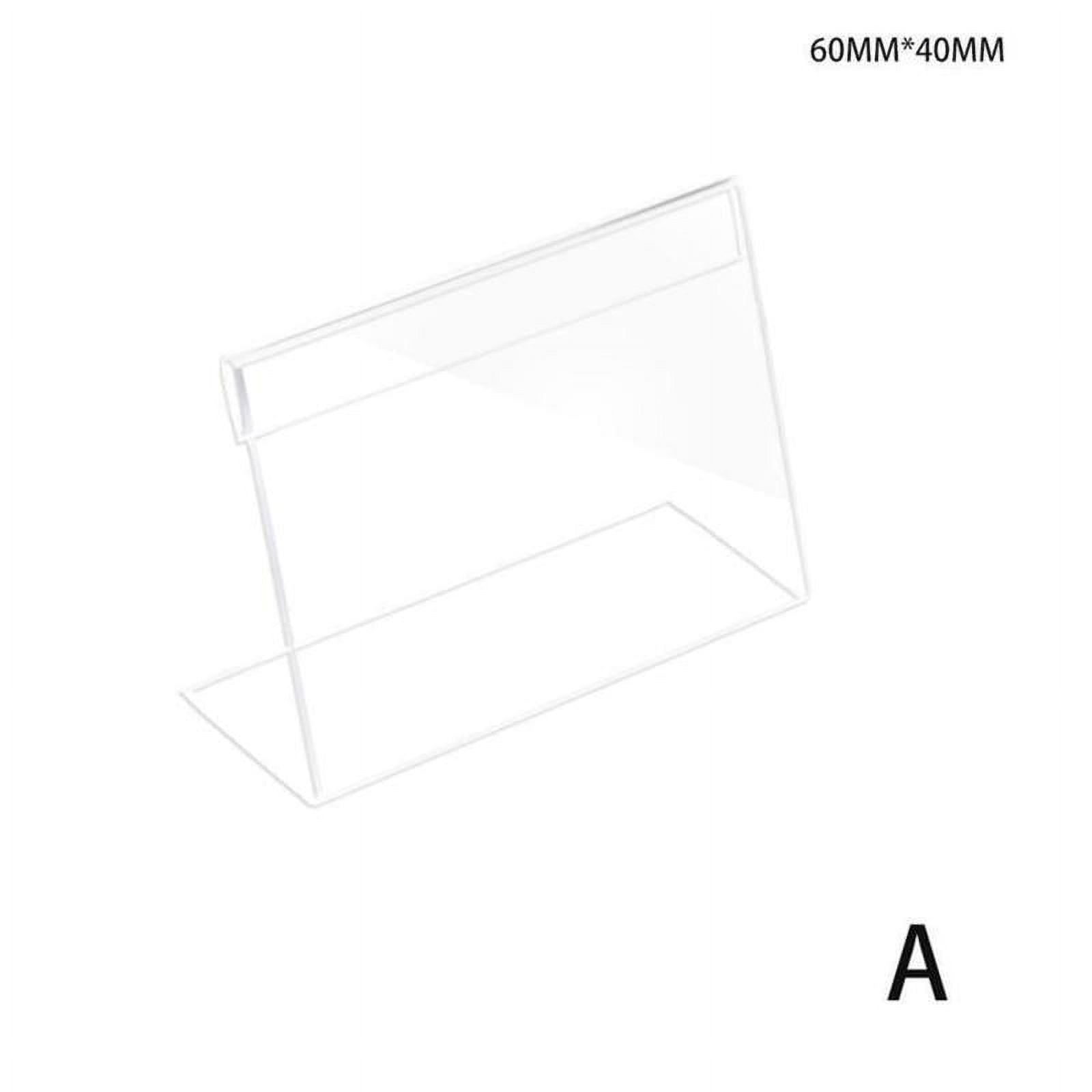 Best-60*40mm(A)$Acrylic L-shaped transparent table card - Walmart.com
