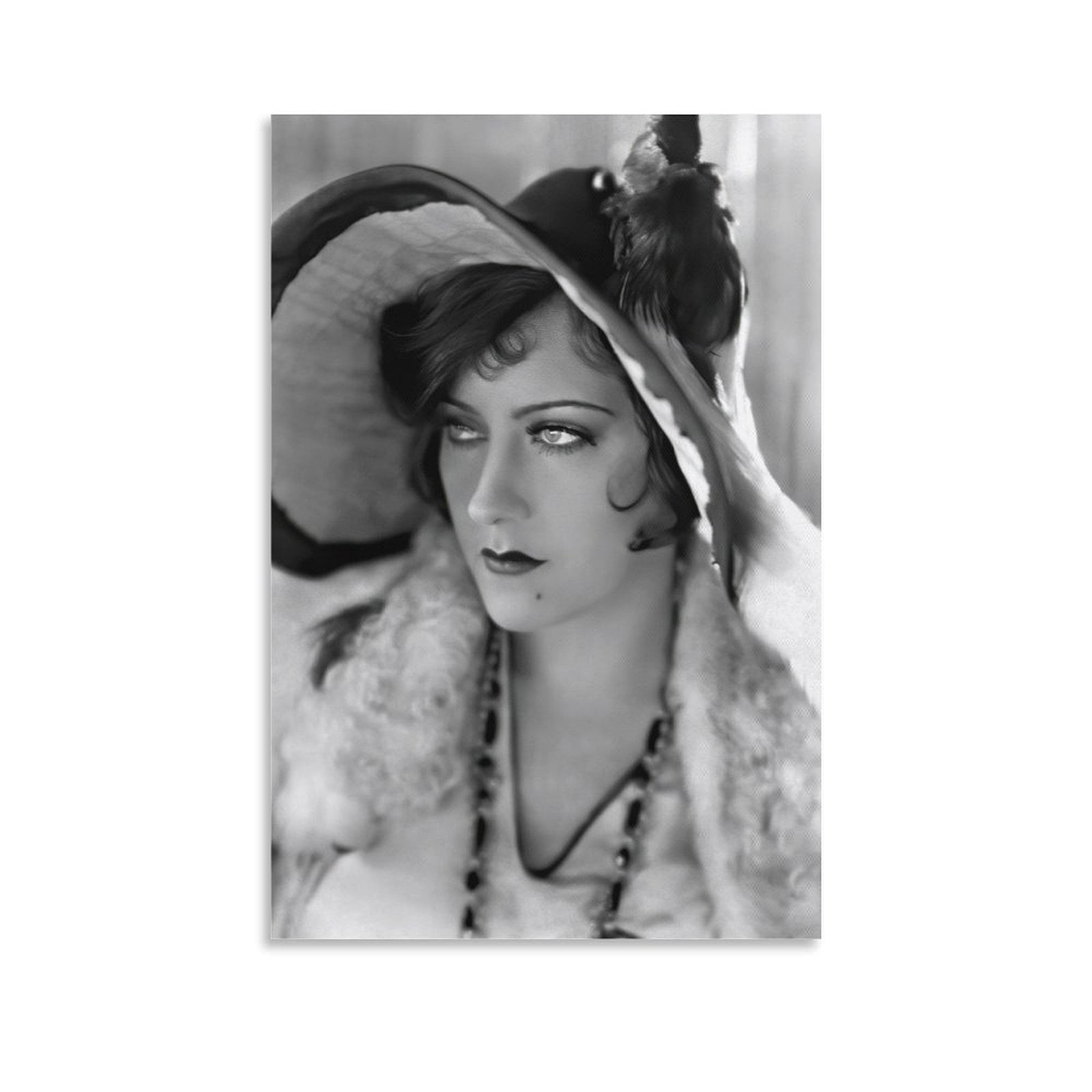 Best Actresses Ever 1950s Gloria Swanson Retro Poster Canvas Wall Art ...