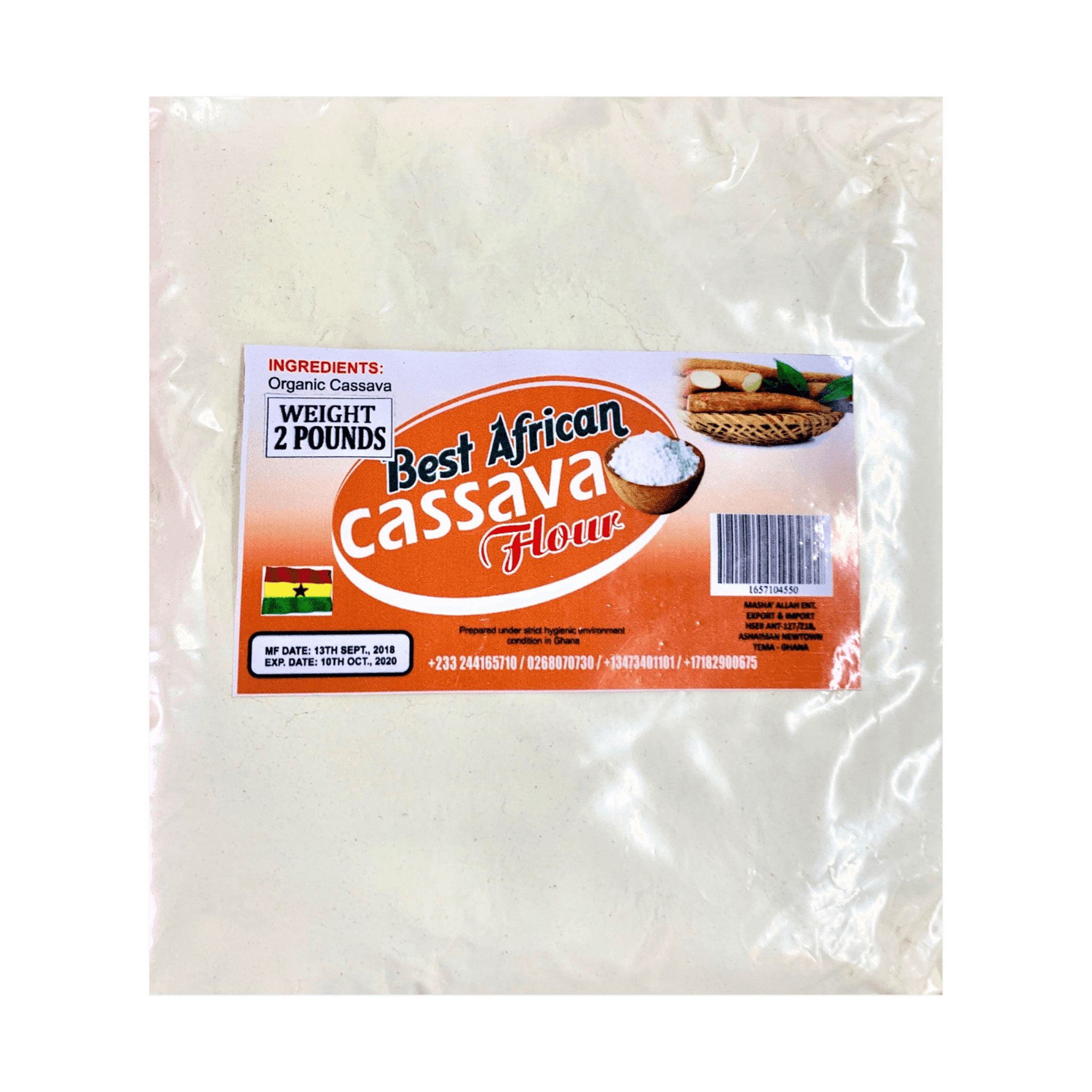 Best African Gluten-Free Cassava Flour - 2lbs for Traditional Fufu ...
