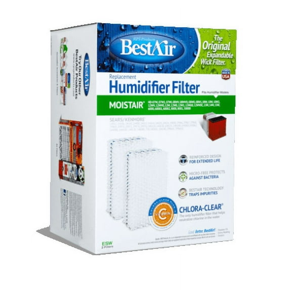 Best Air ESW 2-Pack of Replacement Humidifier Wick Filters - Walmart.com