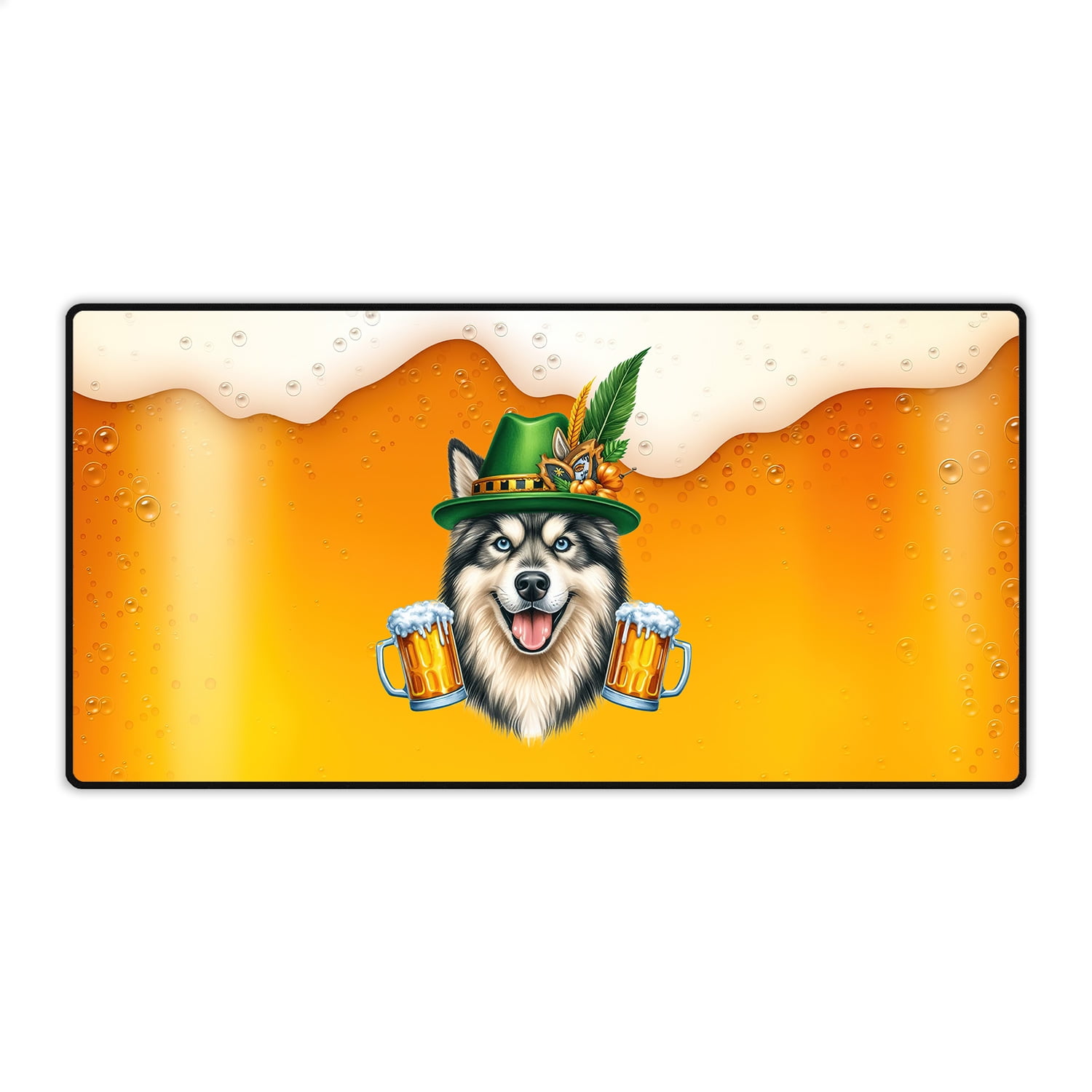 Best Alaskan Malamute Dad Proud Beer Lover Happy Oktoberfest Desk Mat ...
