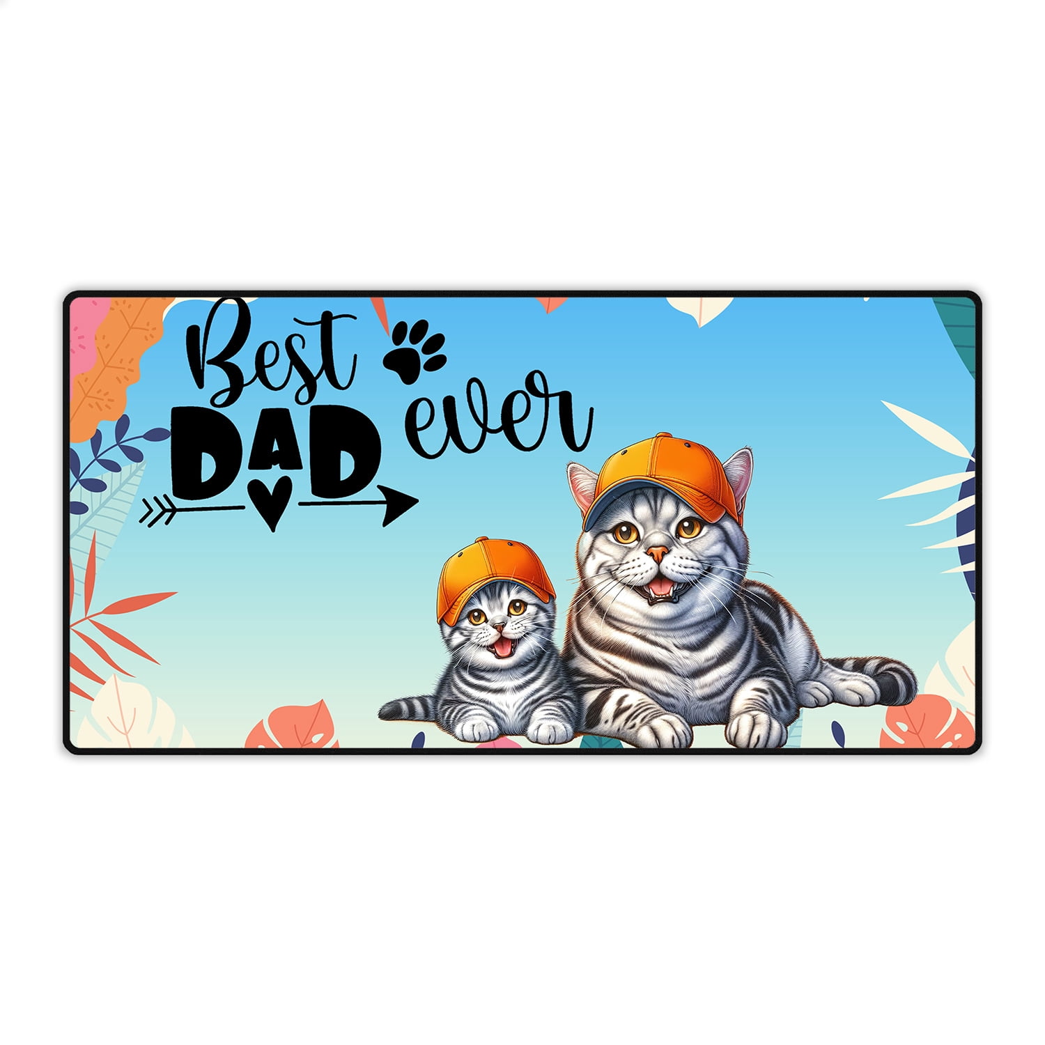 Best American Shorthair Dad Ever Happy Father's Day Desk Mat Full ...