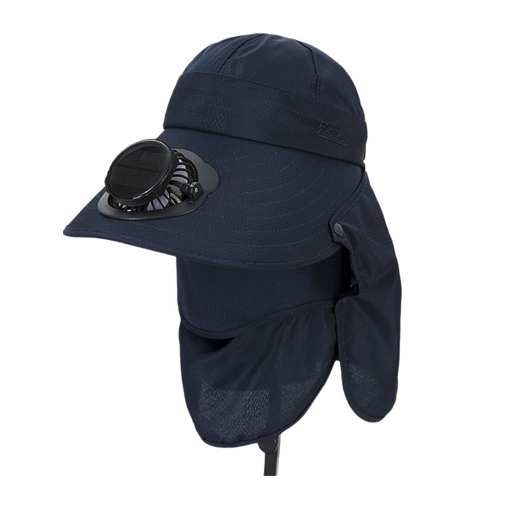 Best-Anti-UV Sunscreen Cap Breathable Solar Electric Fan к Summer Ca ...