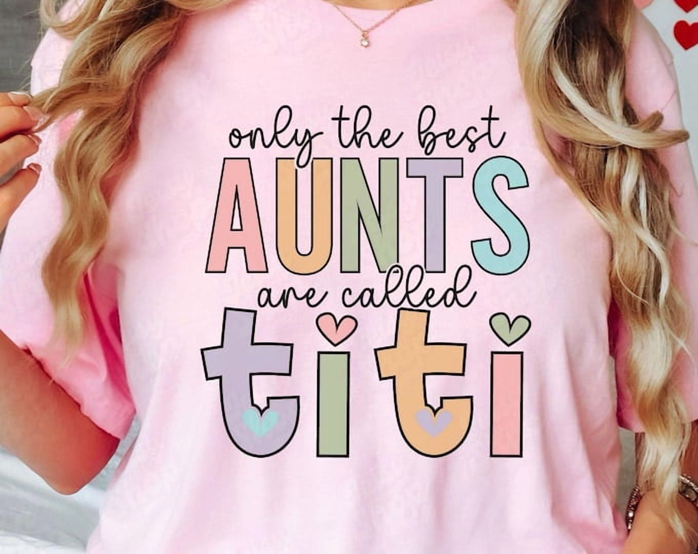 Best Aunt Are Called Titi Shirt, Cute Auntie Aunt Titi Shirt, Aunts ...