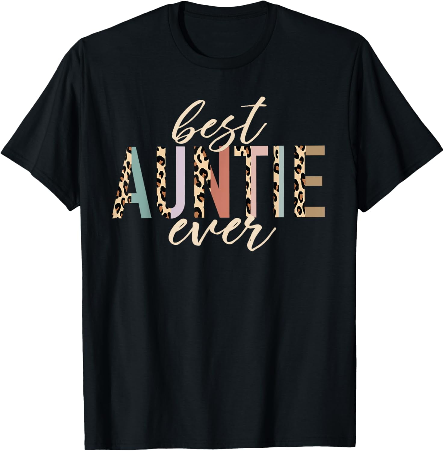 Best Auntie Ever Gifts Aunt Leopard Print Mothers Day T-Shirt - Walmart.com