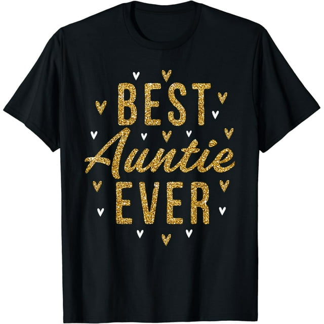 Best Auntie Ever Gifts Cute Love Heart Print Aunt T-Shirt - Walmart.com