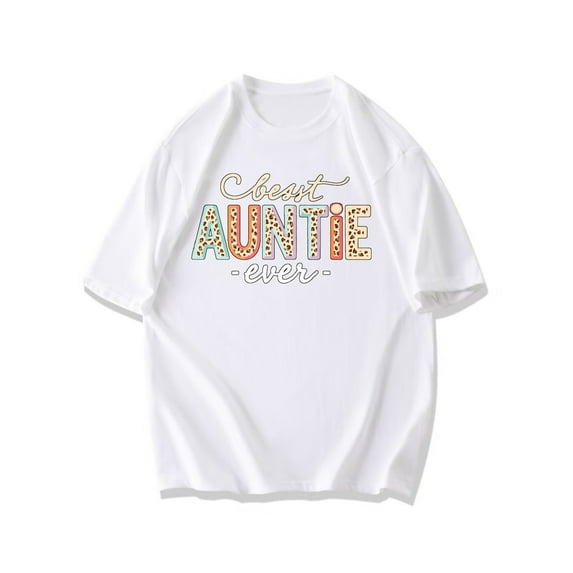 Best Auntie Ever T Shirt Black Leopard Print And Text Design For Family ...
