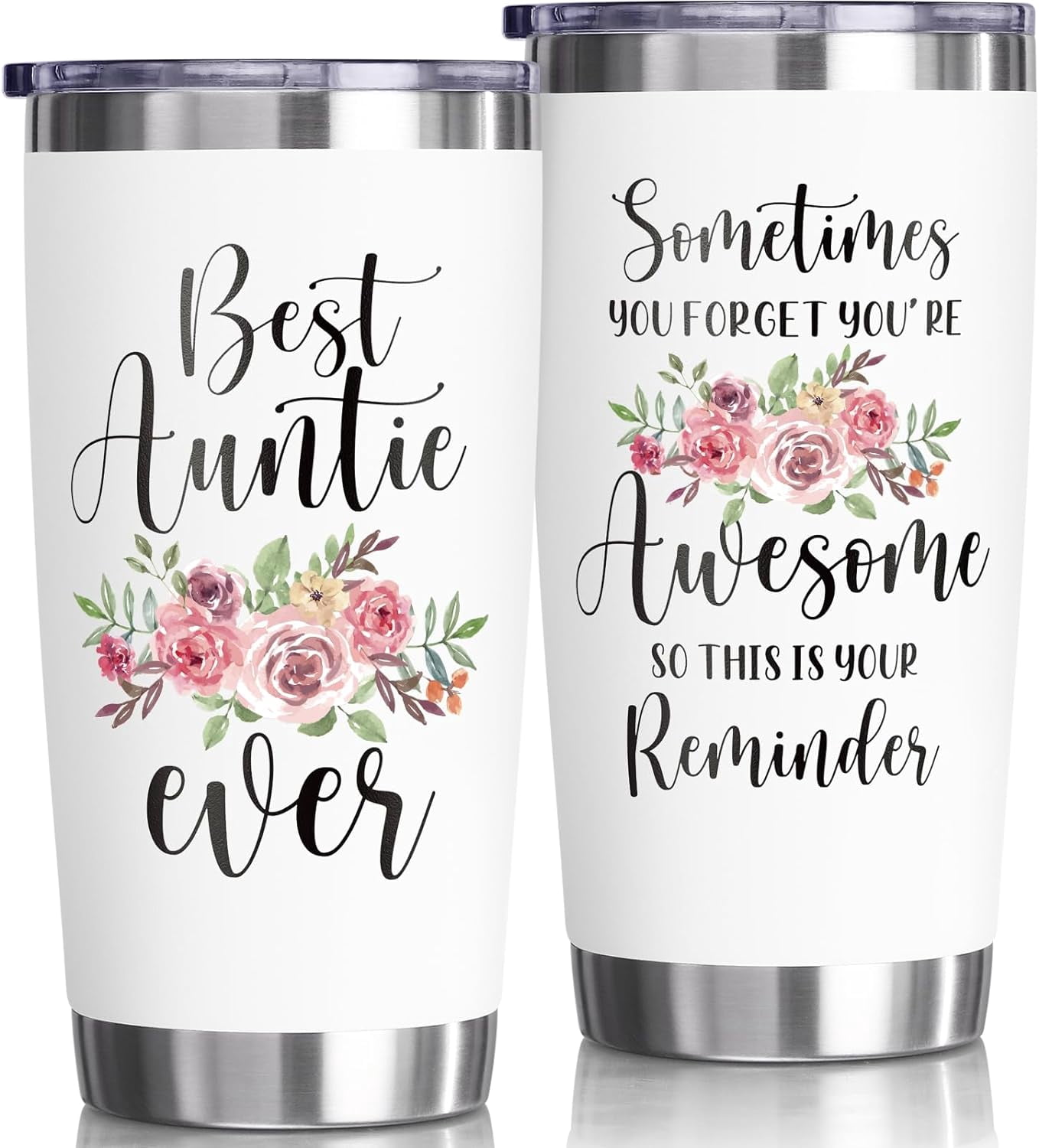 Best Auntie Gifts - 20 OZ Tumbler Mothers Day Gift for Auntie, Aunts ...