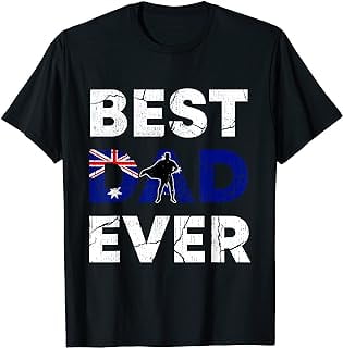 Best Australian Dad Ever Australia Daddy Father's Day Gift T-Shirt ...