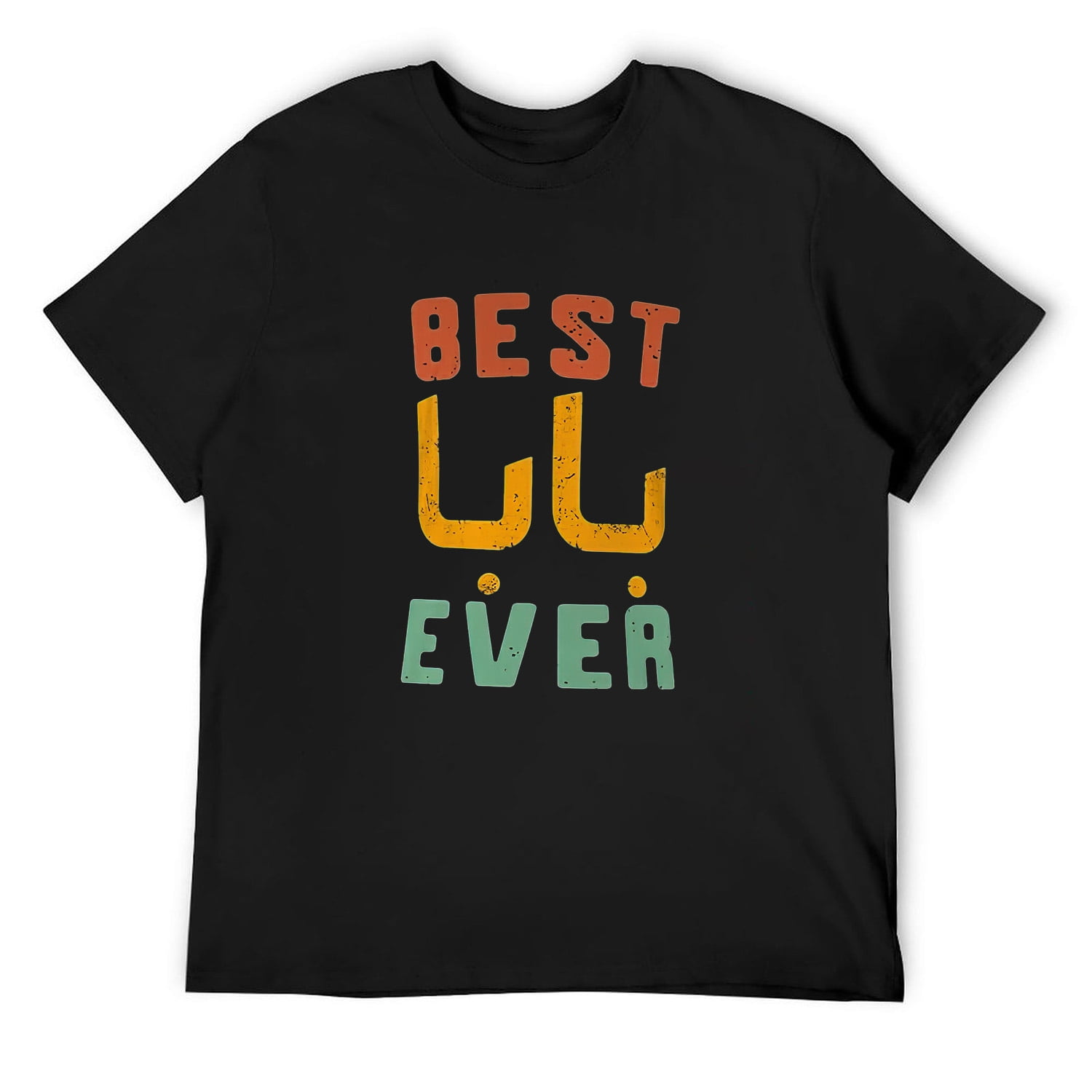 Best Baba Ever Colorful Vintage Lettering Father Design T-Shirt Black ...