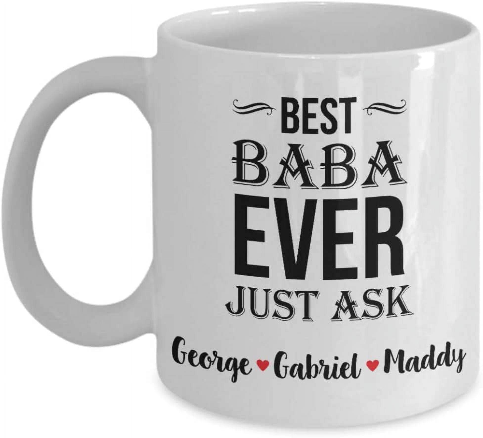 Best Baba Ever Just Ask Mug Baba Coffee Mug Gift for Baba Announcement ...