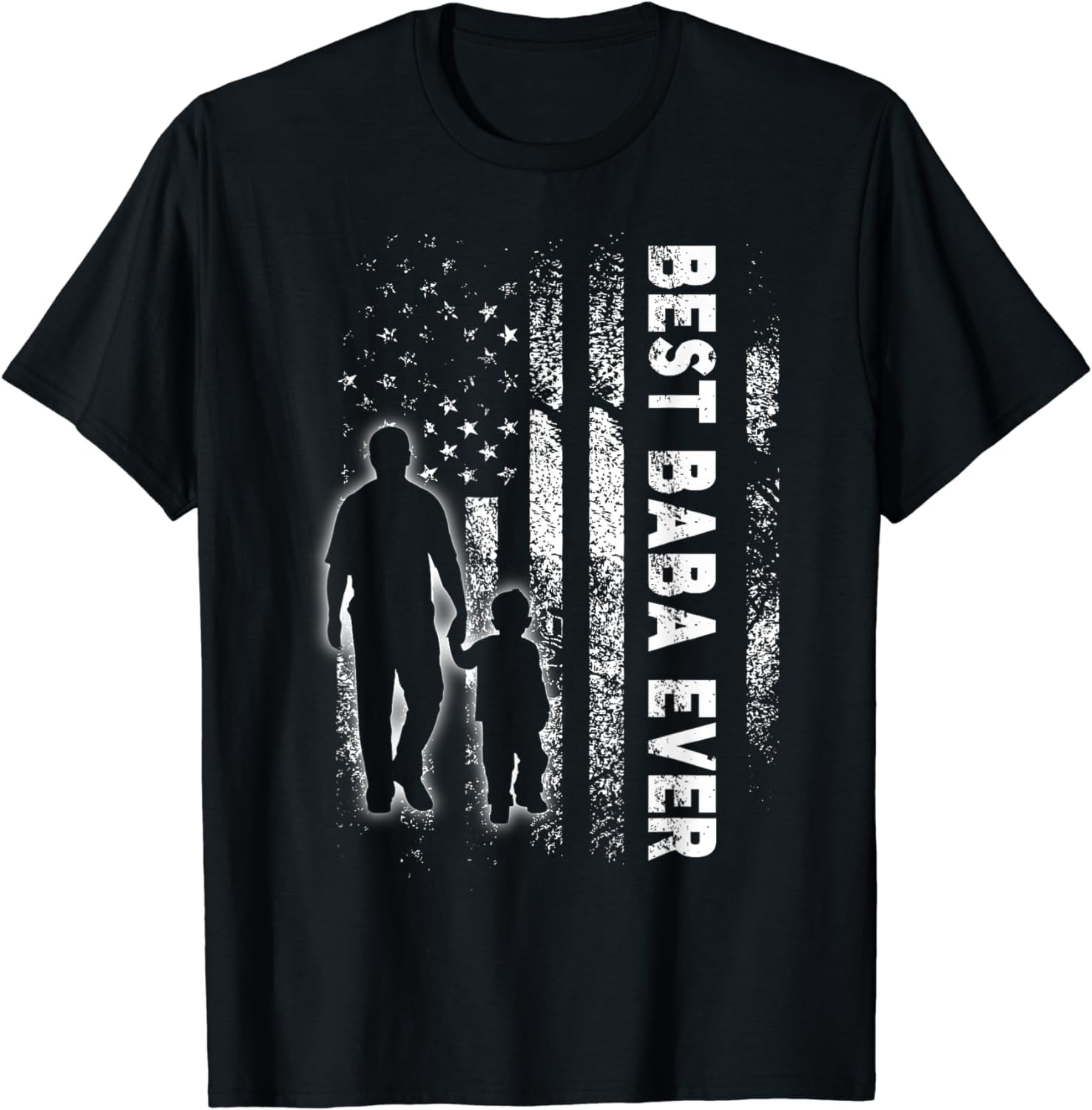 Best Baba Ever USA Flag Father's day Grandpa Gift T-Shirt - Walmart.com