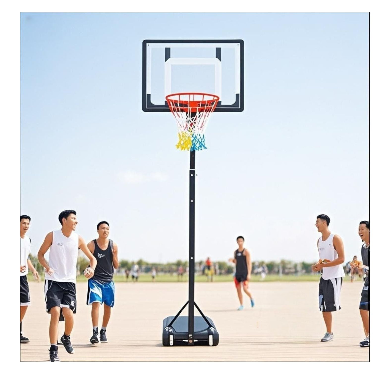 Best Basketball Hoop for Kids - Adjustable Height Silent Wheels ...