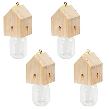 Bees N Things Wood Hanging Carpenter Bee Catcher for Outdoor Use ...