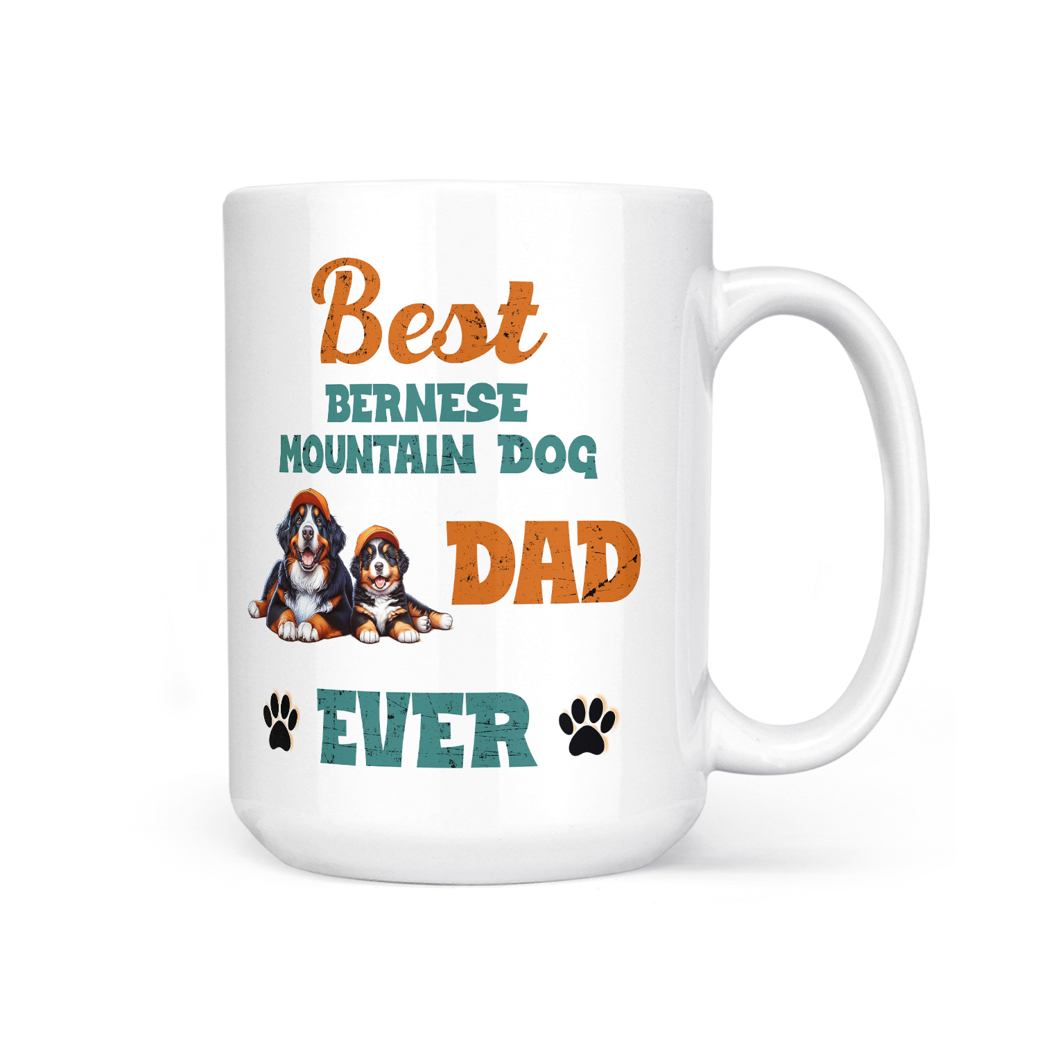 Best Bernese Mountain Dog Dad Ever Happy Father's Day Mug Berner Lover ...