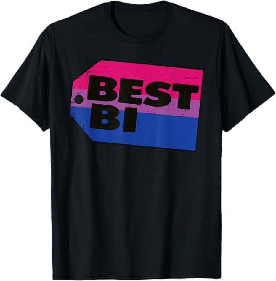 Best Bi Tag Bisexual Pride Flag Bisexuality LGBTQ Men Women T-Shirt ...
