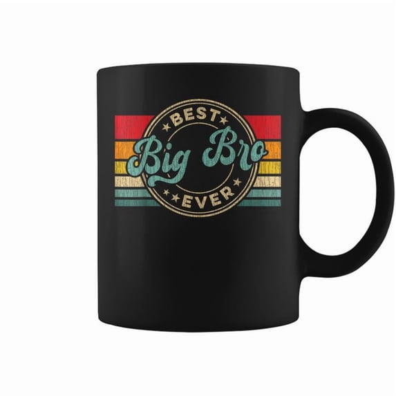Best Big Brother Ever Retro Big Brother Idea Coffee Mugs - Walmart.com