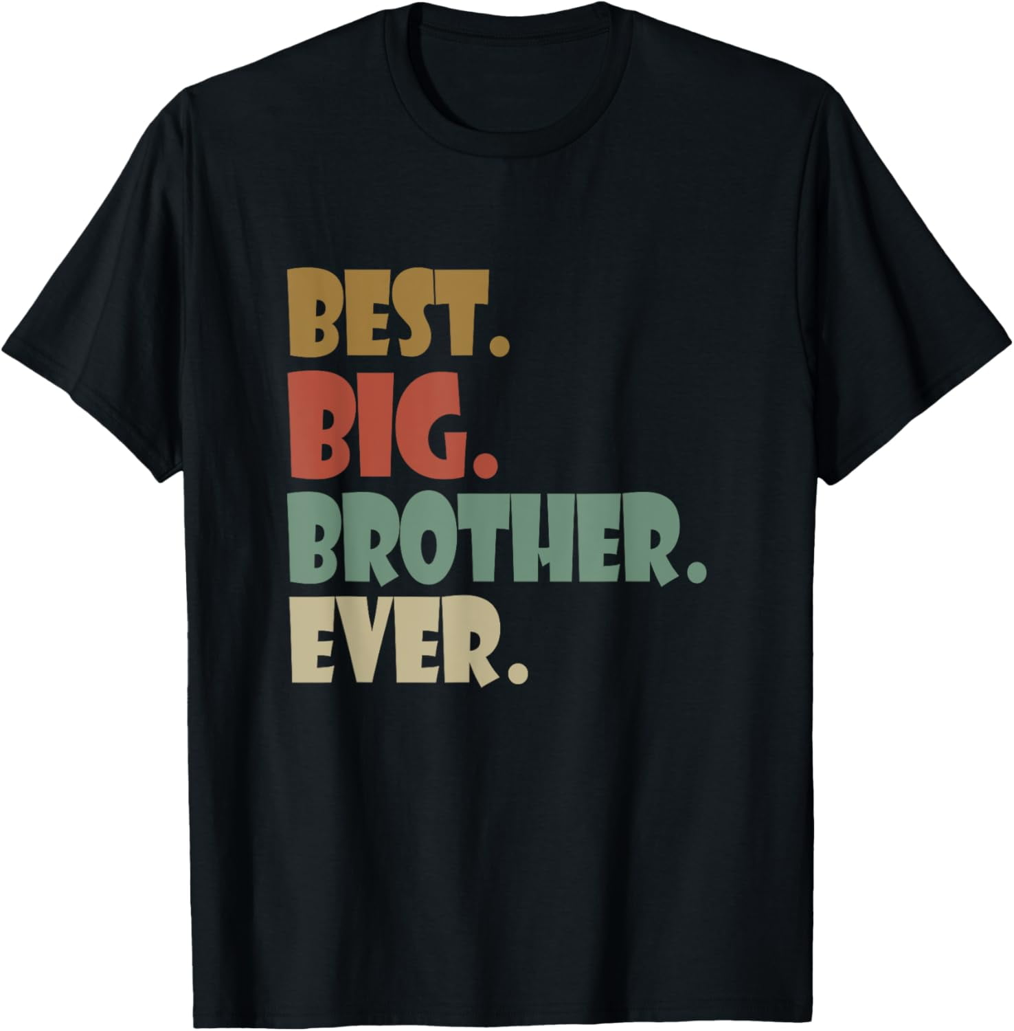 Best Big Brother Ever Shirt Older Sibling Teenager for Boys T-ShirtMen ...