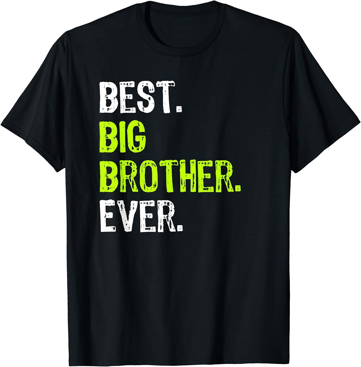 Best Big Brother Ever Teenager Older Sibling for Boys Short Sleeve T ...