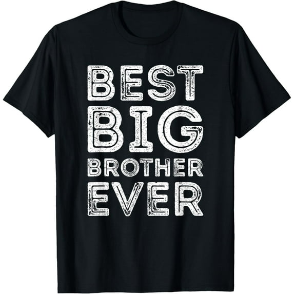 Best Big Brother Ever Vintage Style Graphic T shirt for Big Brothers ...